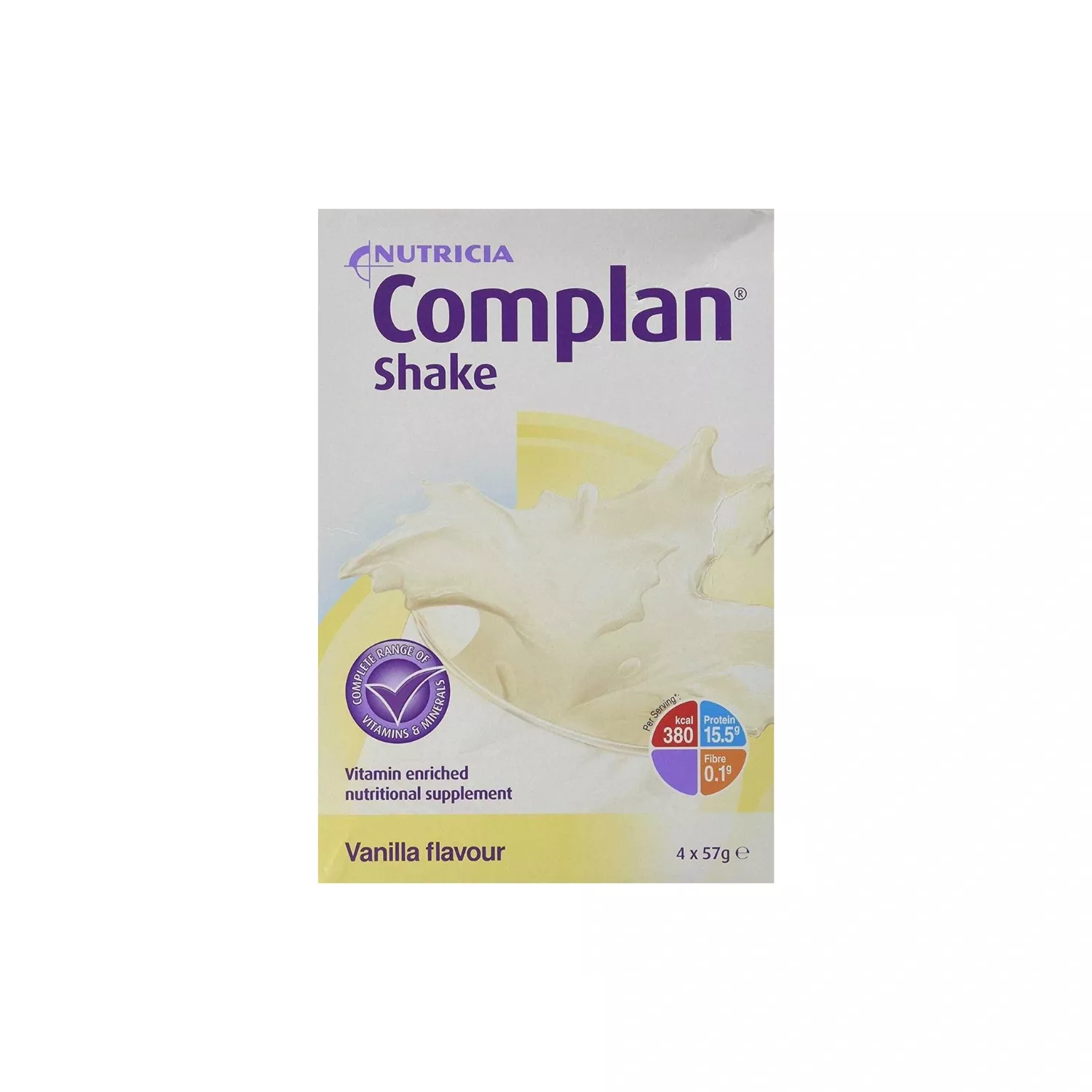 Complan Shake Vanilla Flavour 4 x 57g | Direct Care
